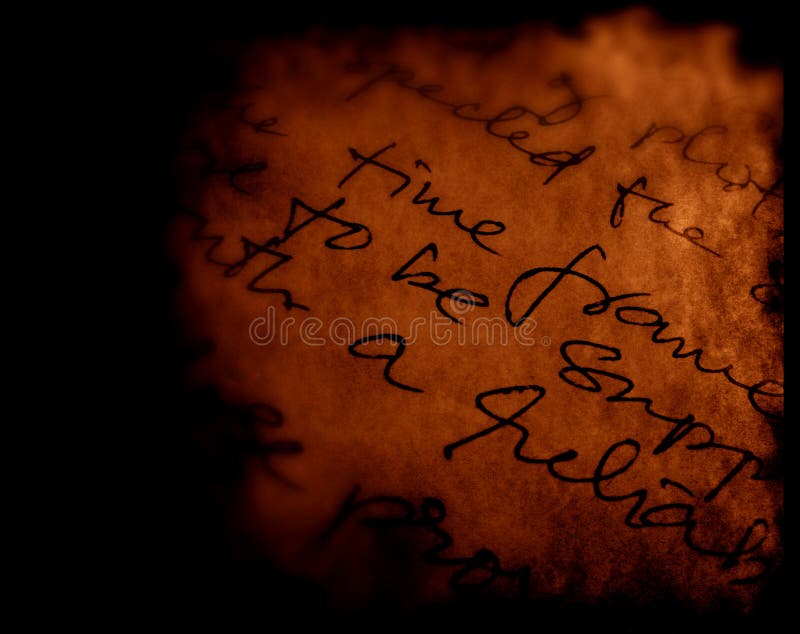 Vintage handwriting stock image. Image of aged, historical - 5352175