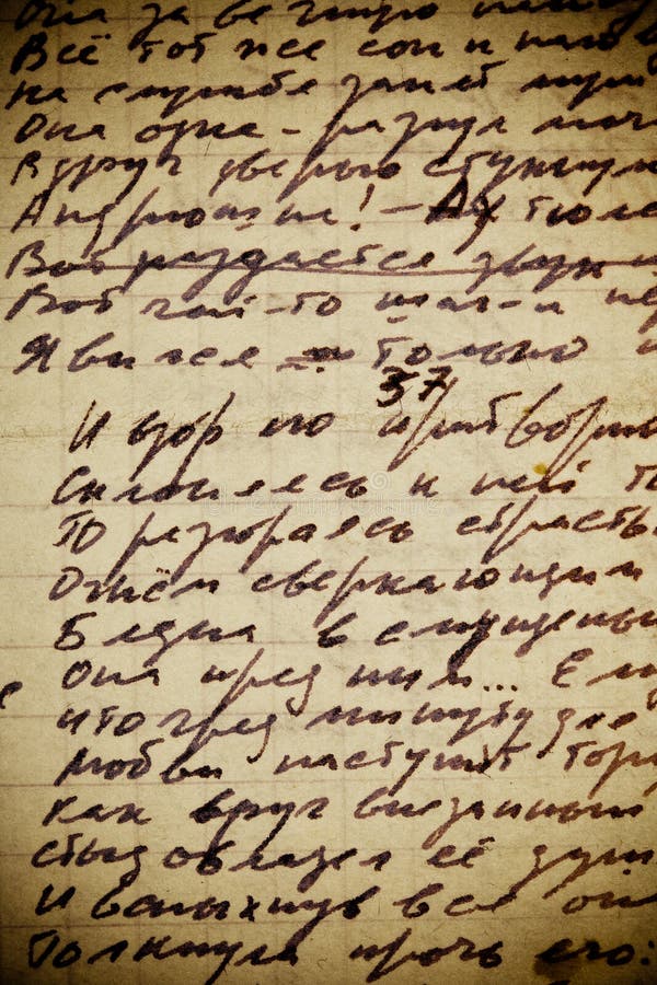 Old Letters, Elegant Handwriting Stock Image - Image of cream, candle ...