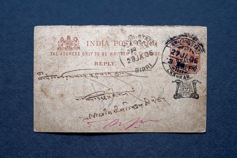 Vintage Handwritten PostCard Editorial Photography - Image of text ...