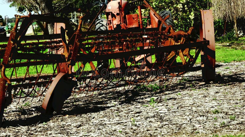 Vintage Hay Cleaning Machine. Stock Video - Video of field, kibbutz ...