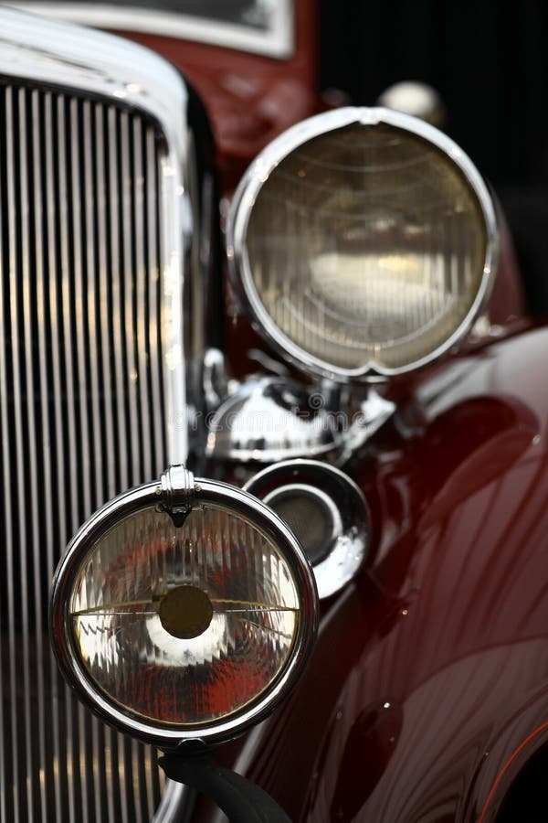 Vintage headlight stock image. Image of nostalgia, light - 52821045