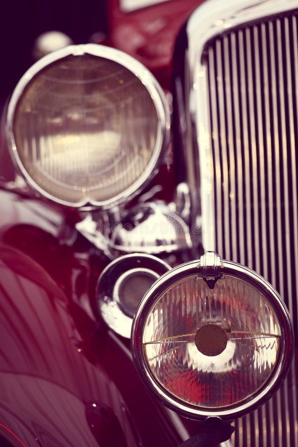 Vintage headlight stock image. Image of nostalgia, classic - 53038831