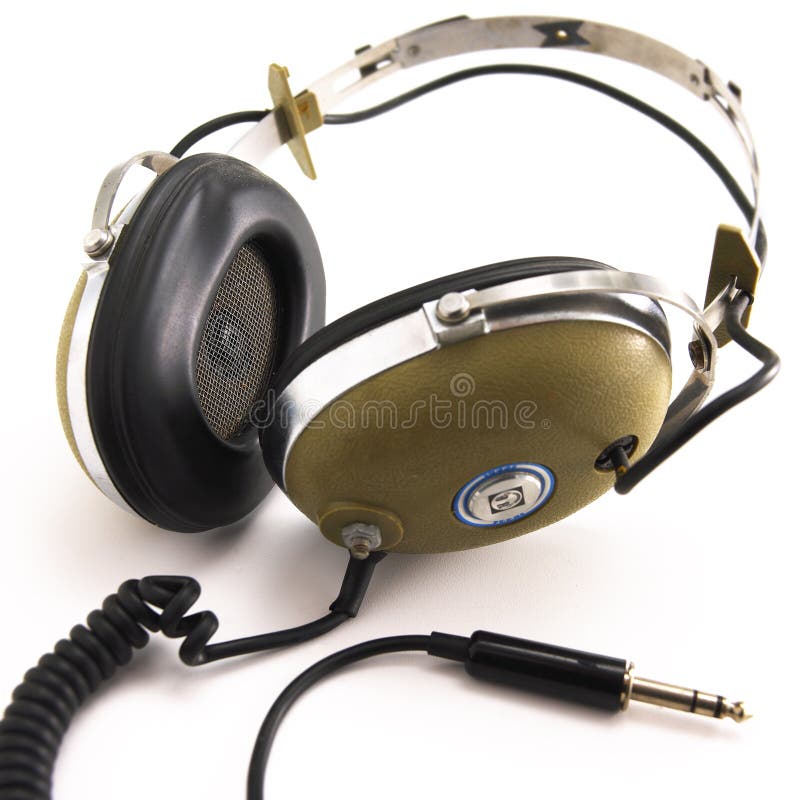 Vintage headphones stock photo. Image of listening, punk - 1318342