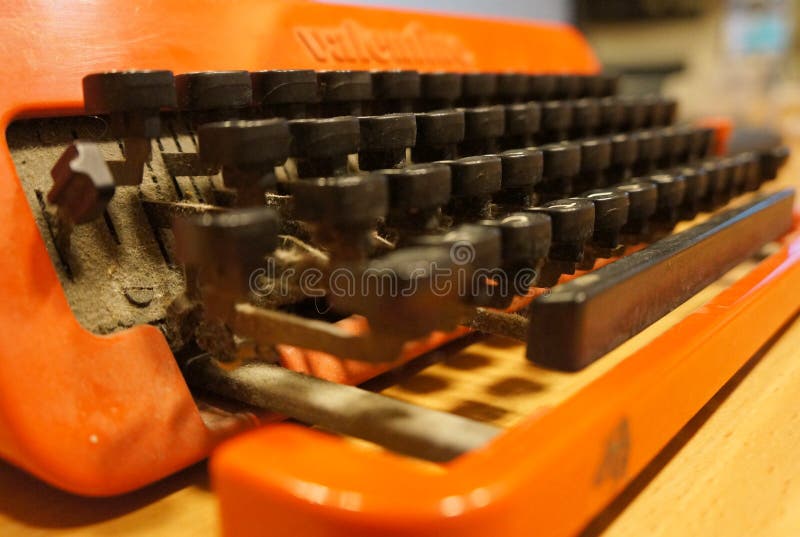 Vintage Hebrew typewriter stock image. Image of dust - 51384599