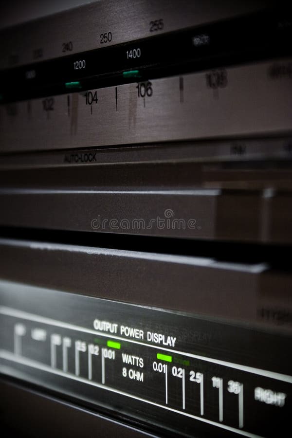 Vintage Hi-Fi Equipment stock photo. Image of retro, display - 2159690