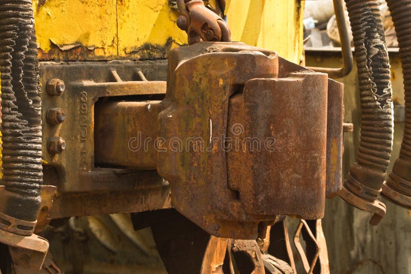 Vintage Hook and Link Train Coupling Joint Stock Photo - Image of link ...