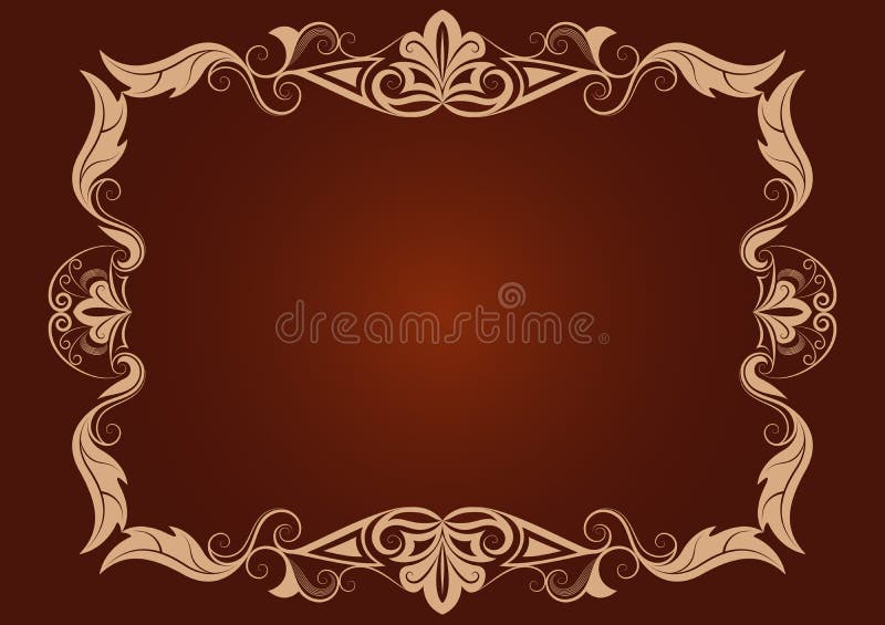 Vintage horizontal frame stock vector. Illustration of graphic - 70462920