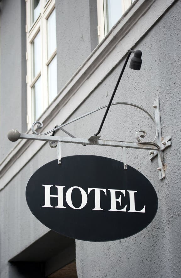 Vintage hotel sign stock photo. Image of facade, sleep - 11843424
