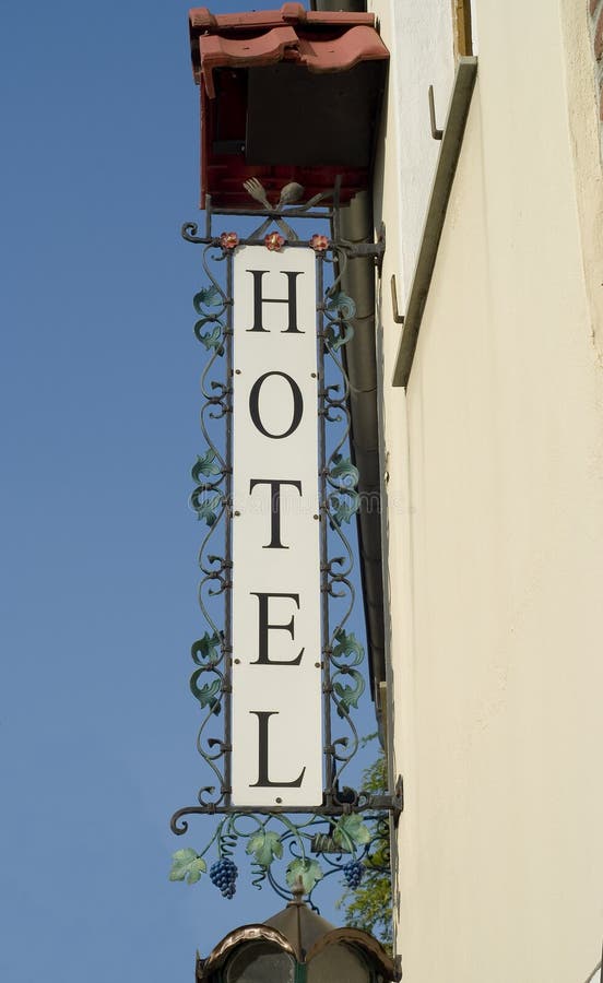 Vintage Hotel sign stock photo. Image of business, structure - 15768374