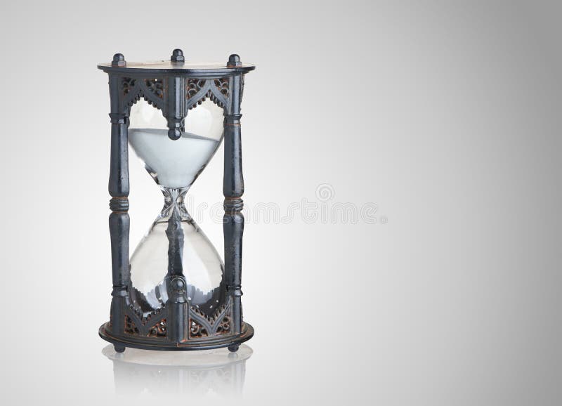 Time is Money. Antique Hourglass. Stock Image - Image of time, hour ...