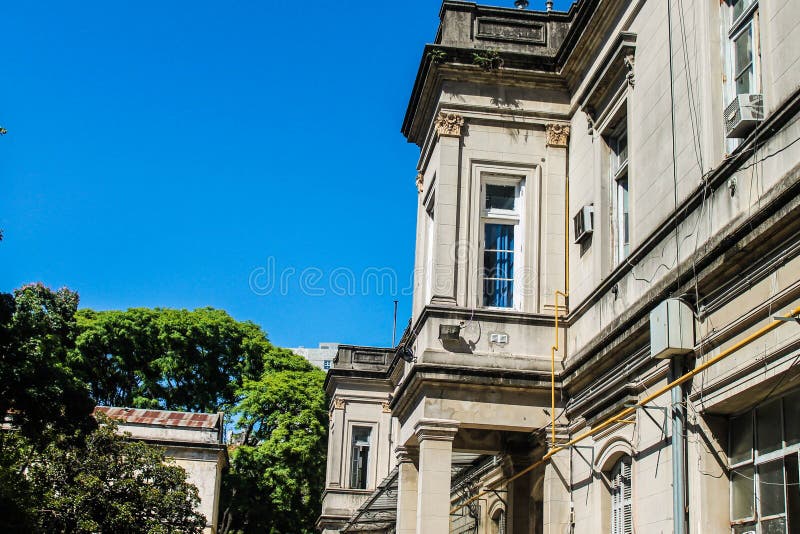 Vintage House Exterior Building Traditional Front Stone Stock Image ...