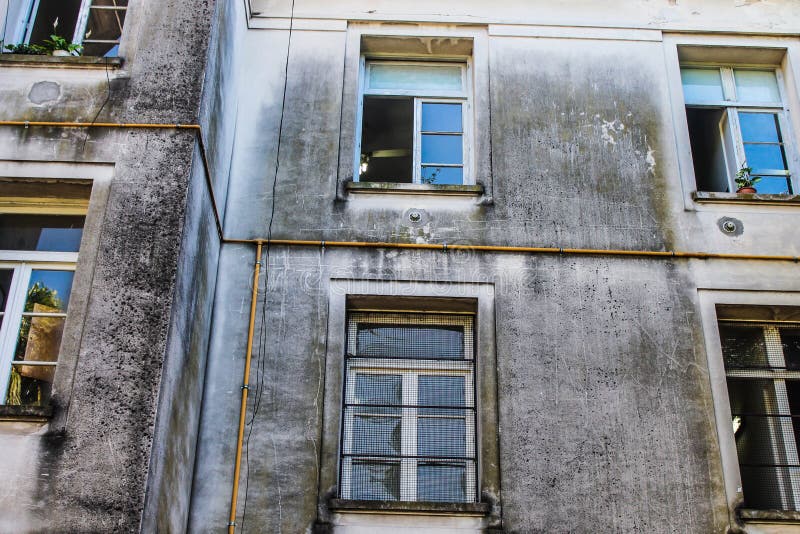 Vintage House Exterior Architecture Outside Building Stock Image ...