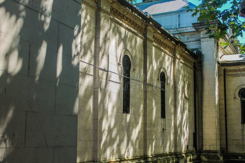Vintage House Exterior Windows Rustic Entrance Street Stock Photo ...