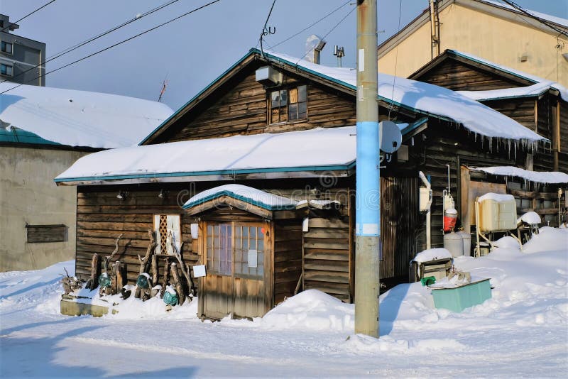 Vintage House in the Winter Snow at Japan Stock Photo - Image of rural ...
