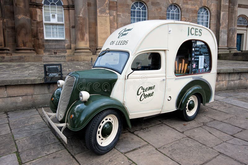 Vintage ice cream van editorial image. Image of vintage - 35024430