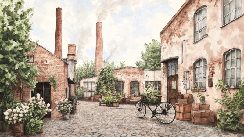 Courtyard Brick Stock Illustrations – 1,393 Courtyard Brick Stock ...