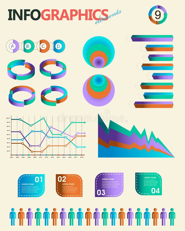 Vintage Infographics Set. Information Graphics Stock Vector ...