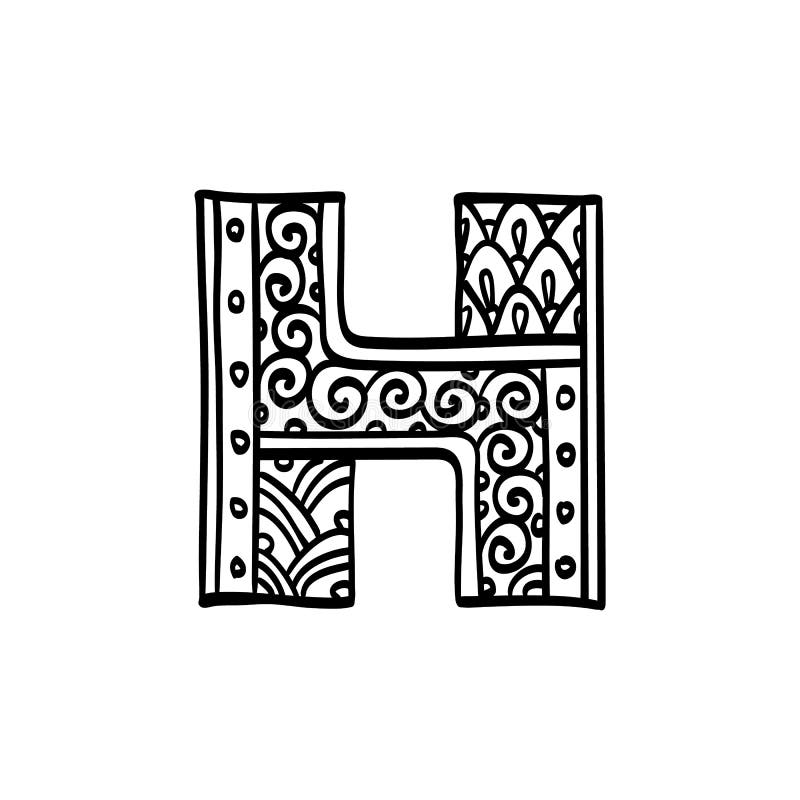 Letter H Tribal Art Stock Illustrations – 40 Letter H Tribal Art Stock ...
