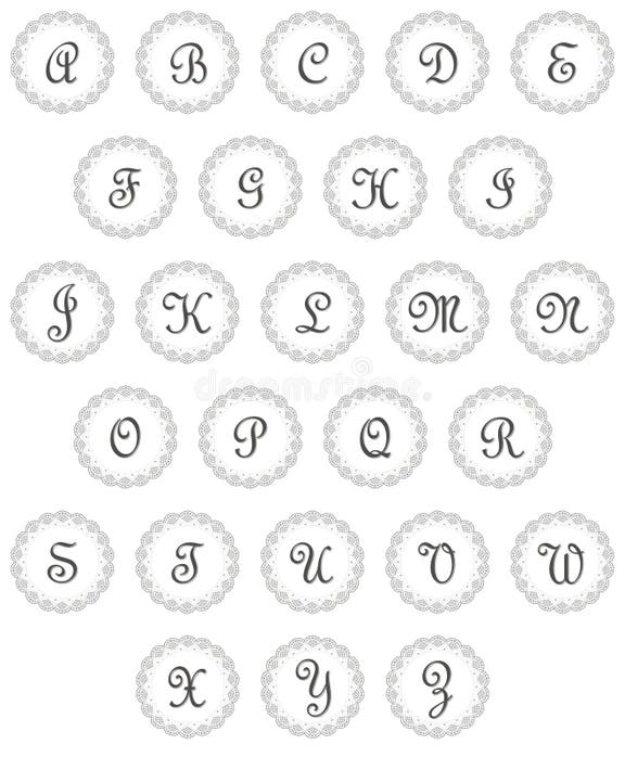Vintage Initials, Monograms Stock Vector - Illustration of alphabet ...
