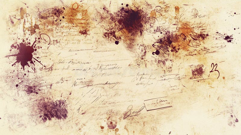 Vintage Ink Stains Paper Texture Background Design Stock Photo - Image ...