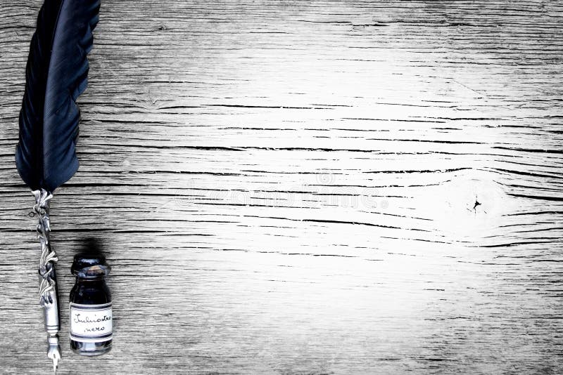 Vintage ink writing set stock image. Image of poem, wooden - 53104079