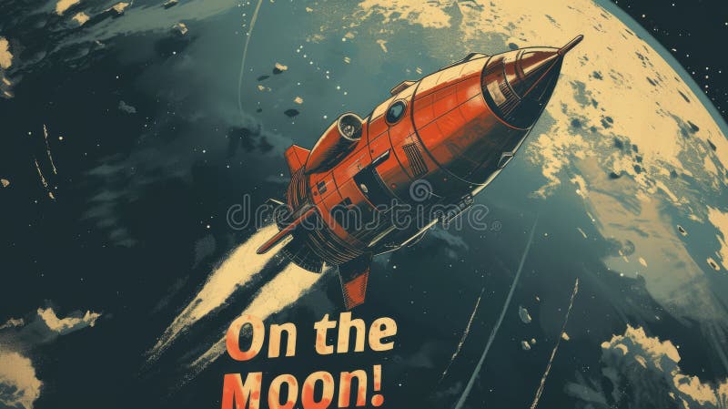 Vintage Rocket Launching Space Retro Artwork Stock Photos - Free & Royalty-Free Stock Photos ...