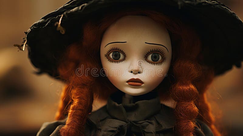 Vintage-inspired Witch Trials Porcelain Doll Close-up Photography Stock ... Vintage-inspired Witch Trials Porcelain Doll Close-up Photography Stock ...