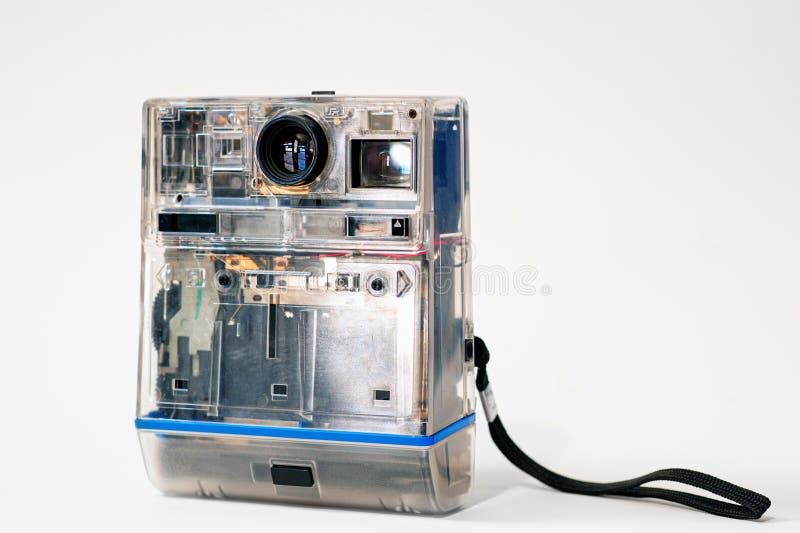 Vintage Instant Camera Transparent Stock Photo - Image of bellows ...