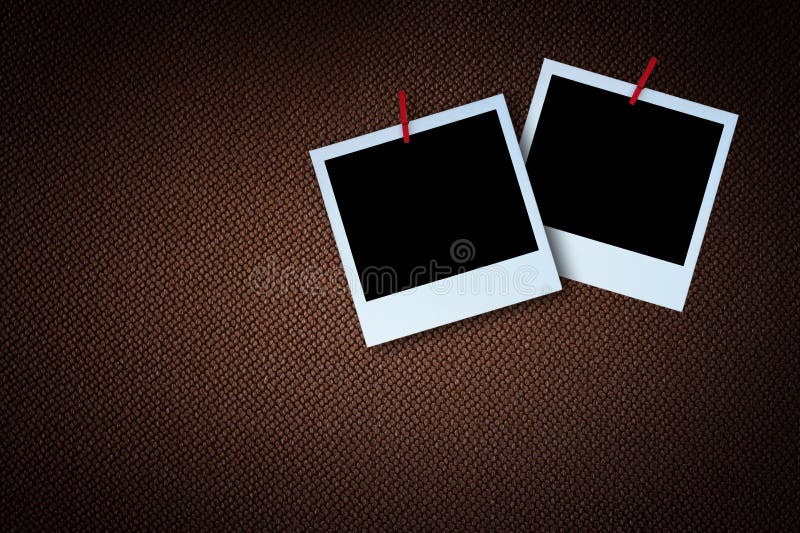 Vintage Instant Photo on Canvas Background Stock Image - Image of ...