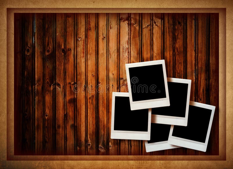 Vintage instant photo stock illustration. Illustration of antique ...