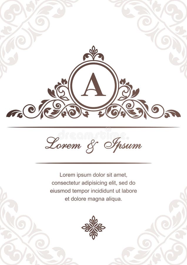 Vintage Invitation Card. Template for Greeting Cards and Invitations ...