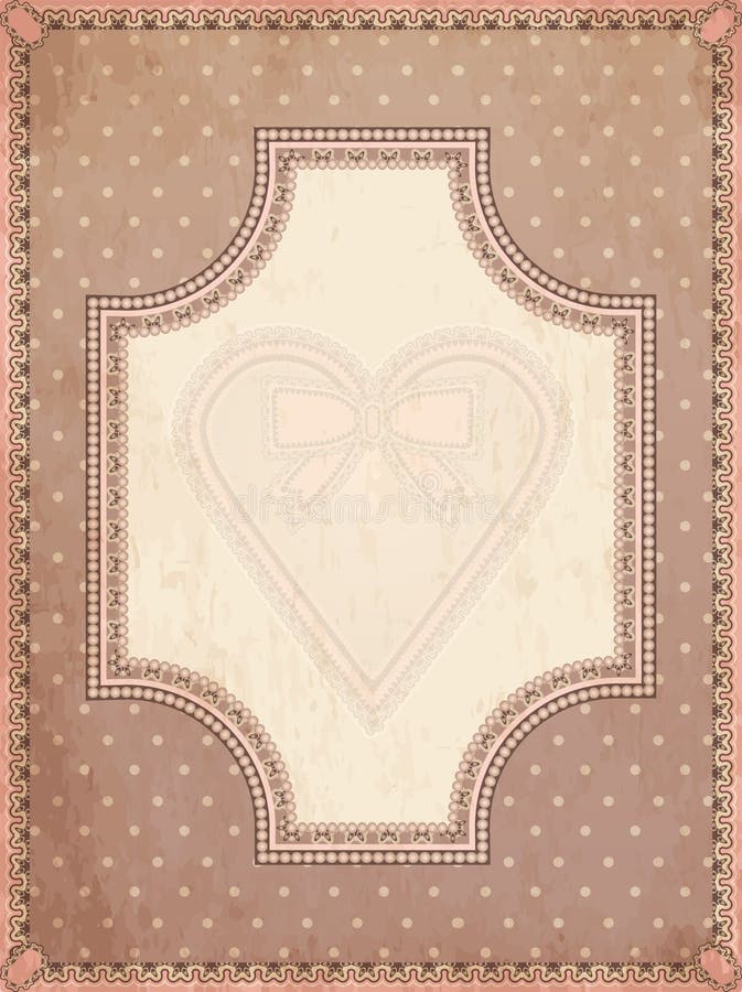 Vintage invitation card stock vector. Illustration of banner - 36886013