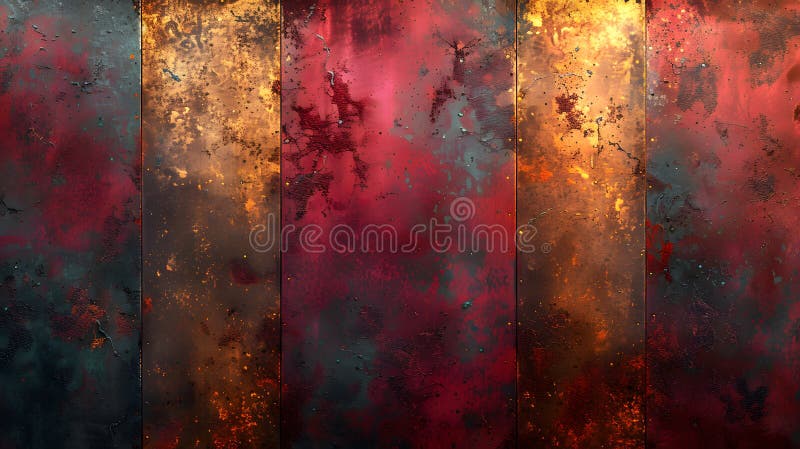 Vintage Iron Canvas with Aged Burgundy and Maroon Textures and ...