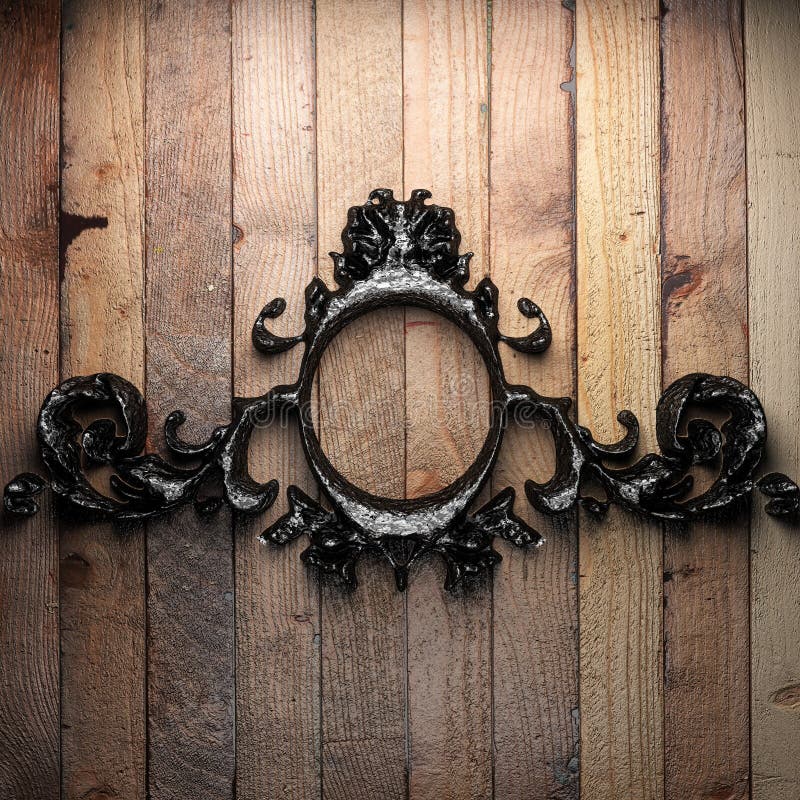 Vintage iron frame stock illustration. Illustration of ancient - 28674842