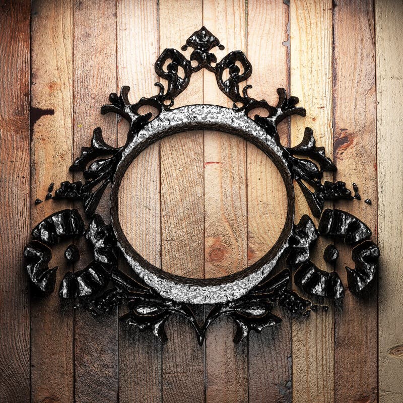 Vintage iron frame stock illustration. Illustration of banner - 28674843