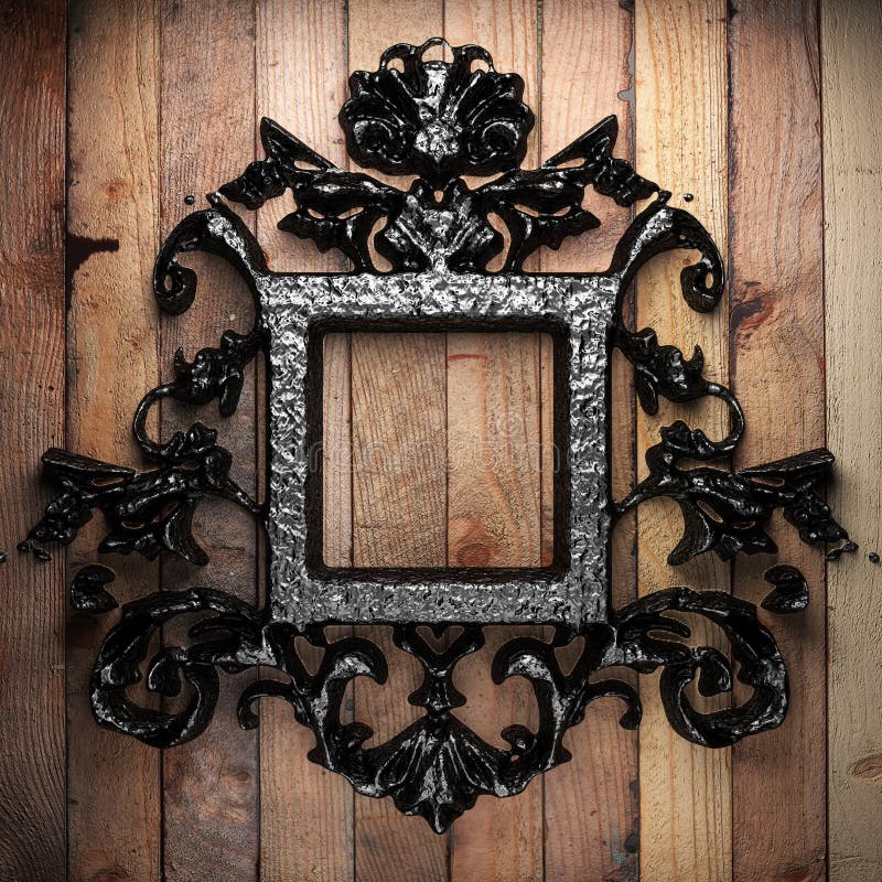 Vintage iron frame stock illustration. Illustration of banner - 28674843