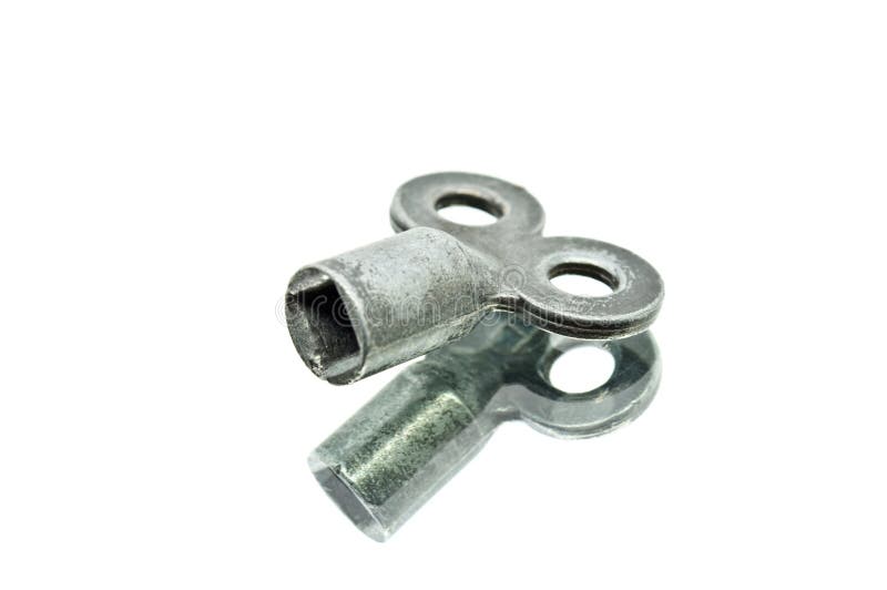 A Vintage Iron Square Spanner Key Tool Lying Stock Photo - Image of ...