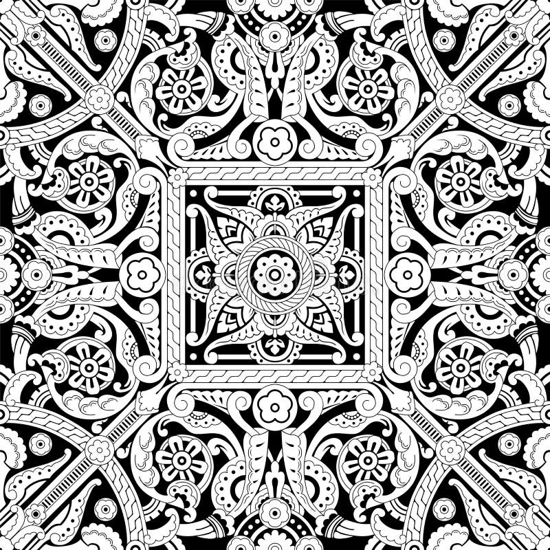 Vintage Islamic Motif Pattern Stock Vector - Illustration of print ...