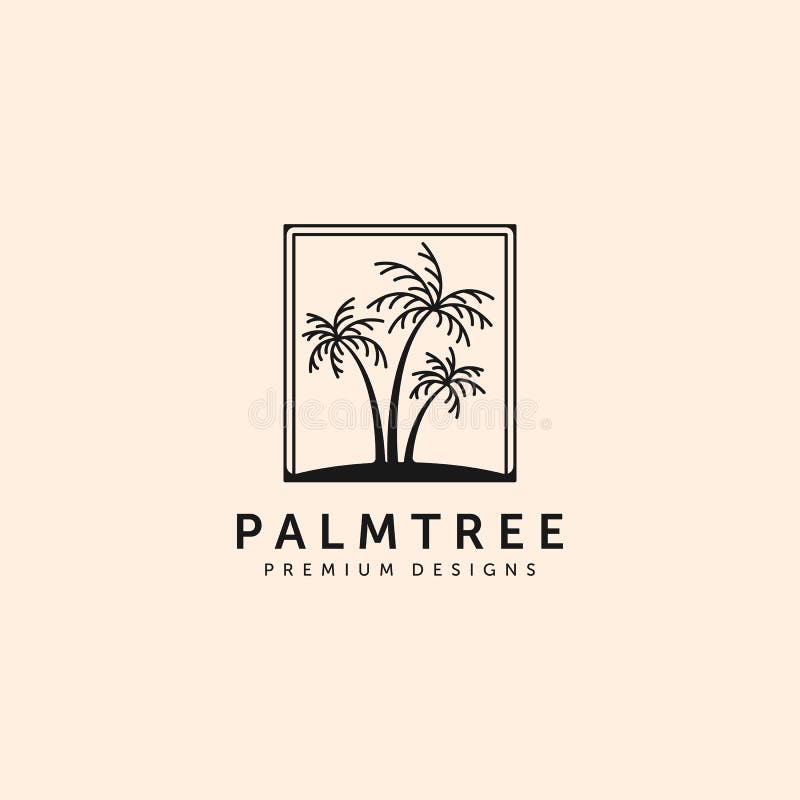 Square Palm Tree Logo Stock Illustrations – 353 Square Palm Tree Logo ...