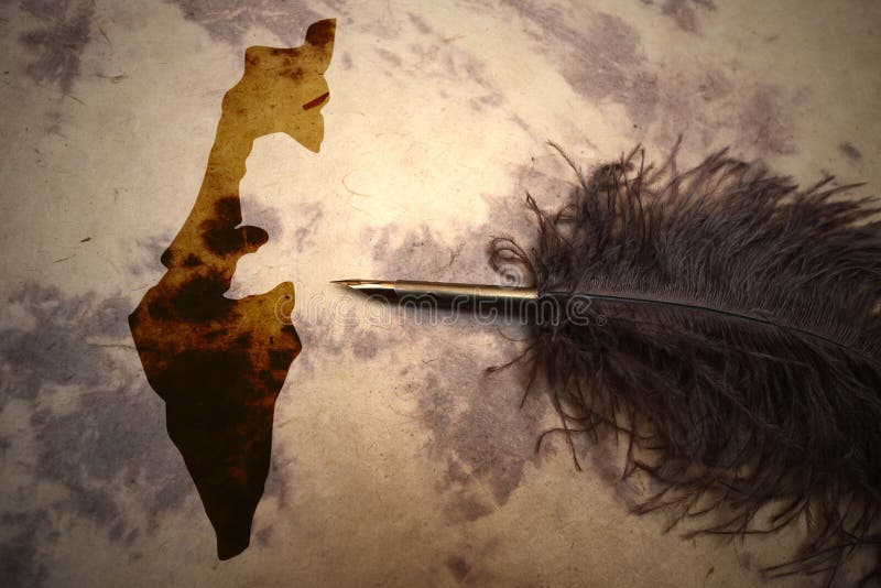 Antique Map of Old Israel stock photo. Image of cartography - 10119794