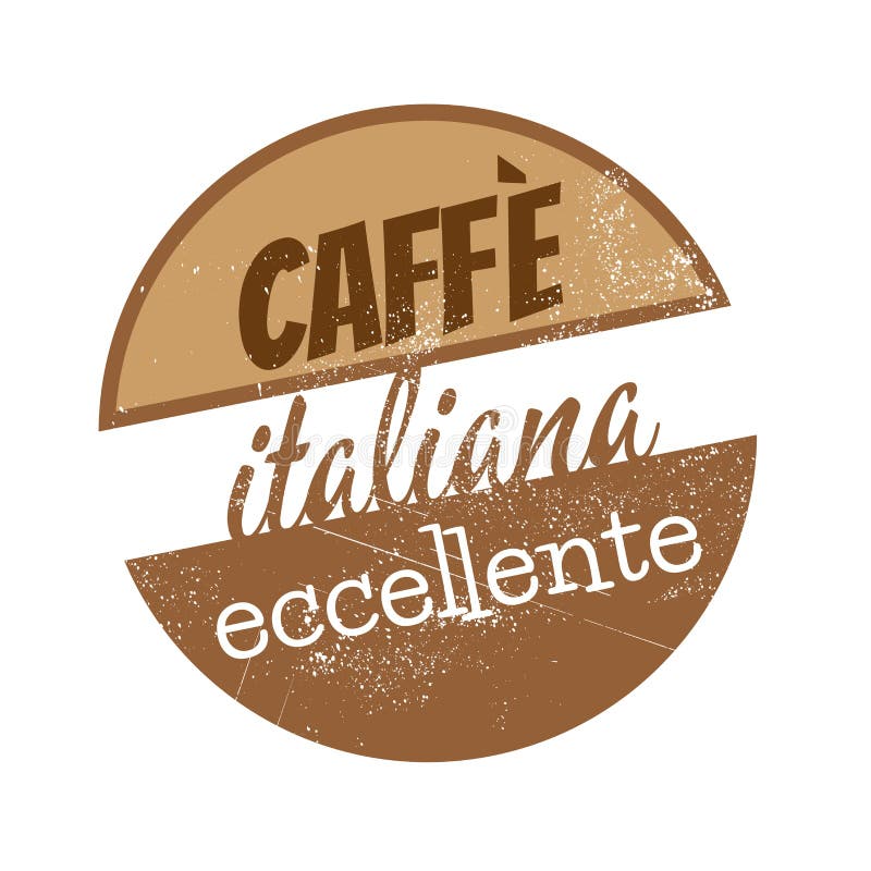 Vintage Italian Coffee Sign Stock Vector - Illustration of drink ...