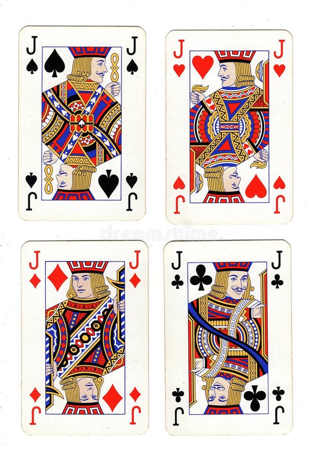 Vintage Jack Playing Cards. Stock Illustration - Illustration of spades ...