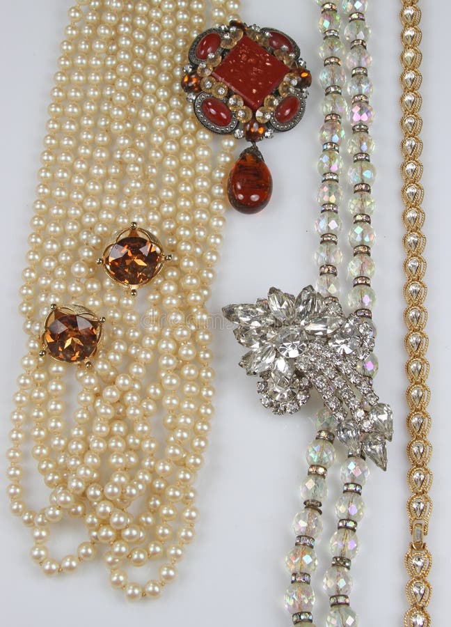 Vintage jewelry stock image. Image of deco, luxury, shiny - 13989705