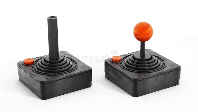Classic Joystick (Front View) Stock Photo - Image of manage, fire: 592494