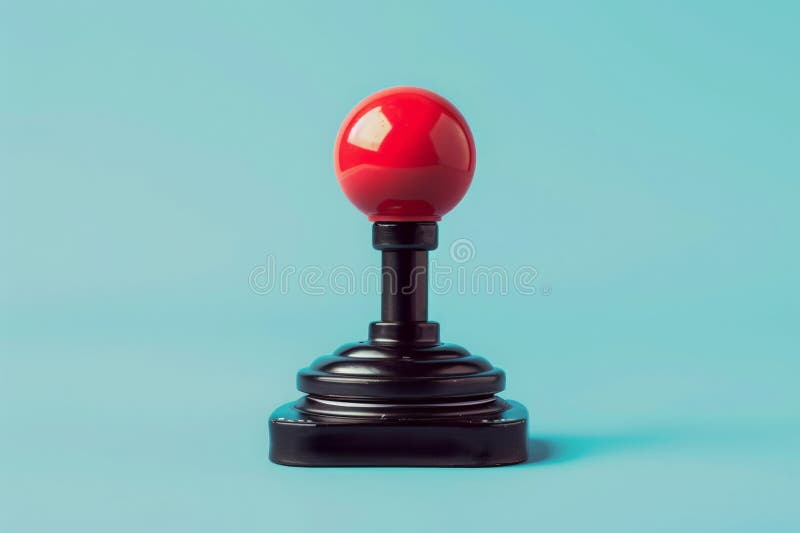 Vintage Joystick on a Solid Background Stock Illustration ...