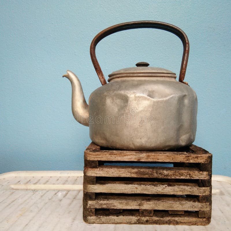 Vintage kettle stock photo. Image of metal, kettle, drink - 93198270