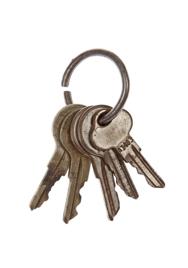 Vintage Key Ring stock image. Image of ring, chain, keychain - 14458327