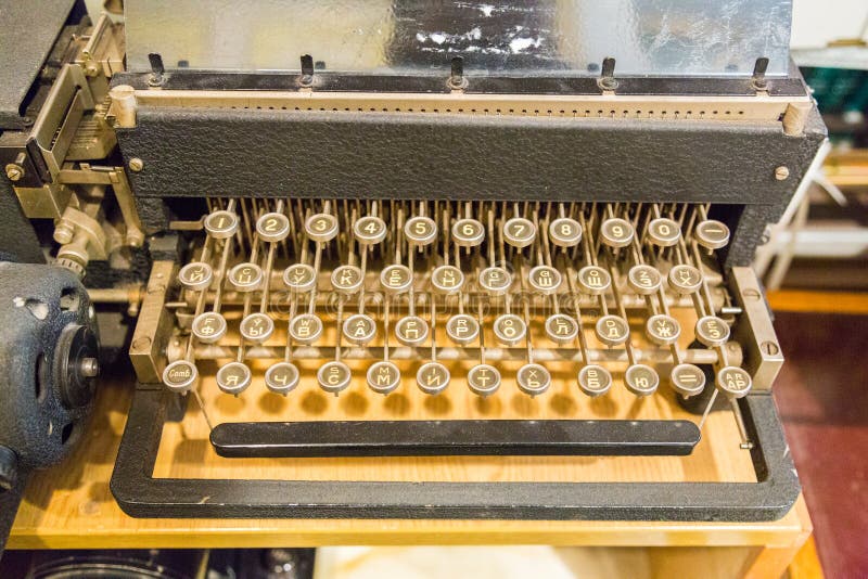 Vintage keyboard buttons stock image. Image of print - 89001615