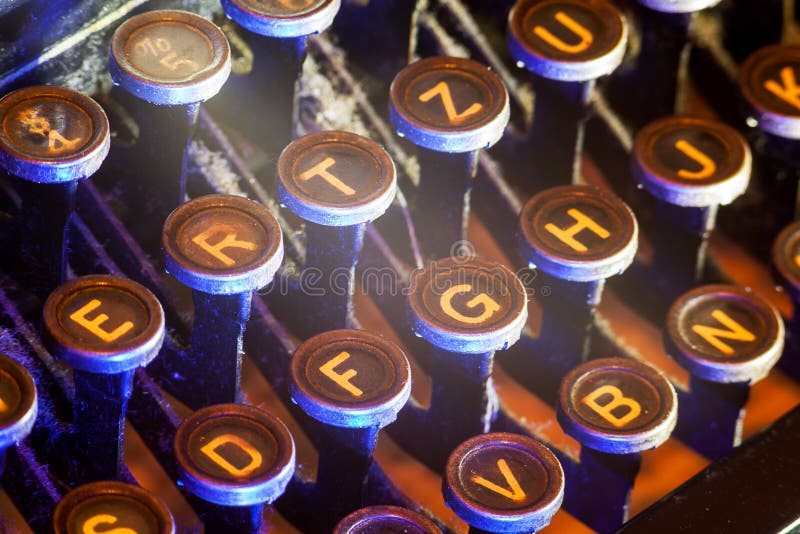 Vintage Keyboard stock image. Image of heritage, prints - 50459553