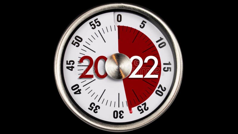 Vintage Kitchen Counter Countdown 2022 2023 Egg Timer Analog Red ...